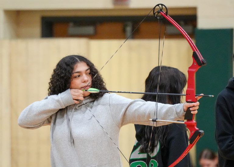 Students Enjoy Archery in PE - Schalmont